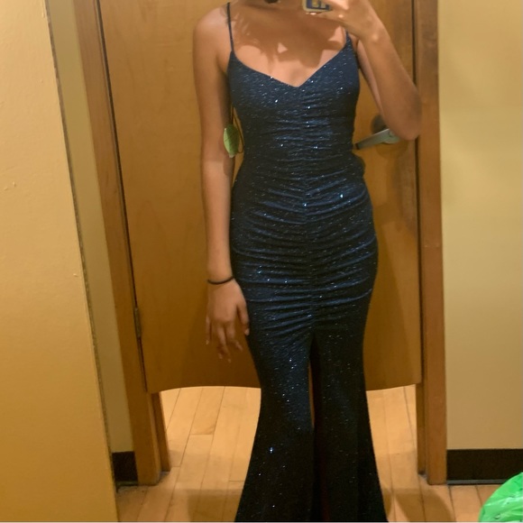 Stacy Glitter Knit Mermaid Formal Dress at Christine Cogdill blog